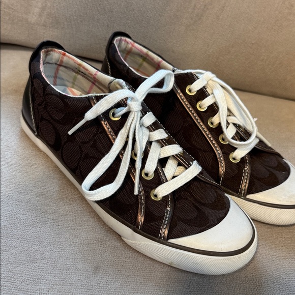 Coach | Shoes | Coach Barrett Sneakers Brown | Poshmark